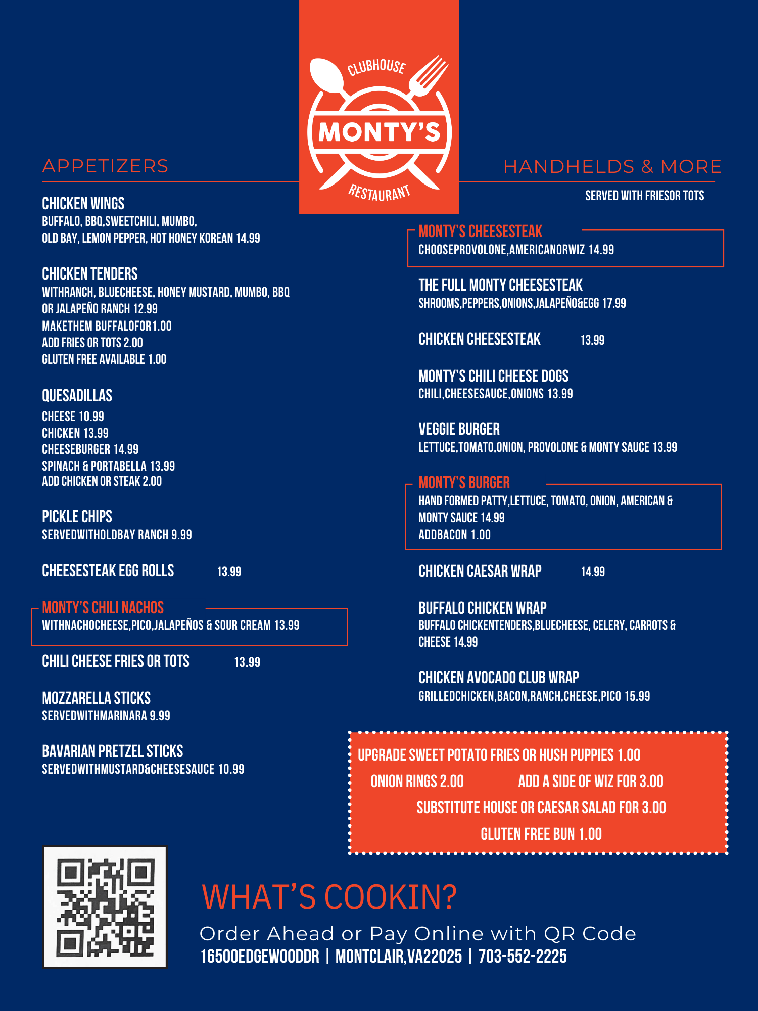 Monty's Clubhouse Restaurant - Montclair Golf Club